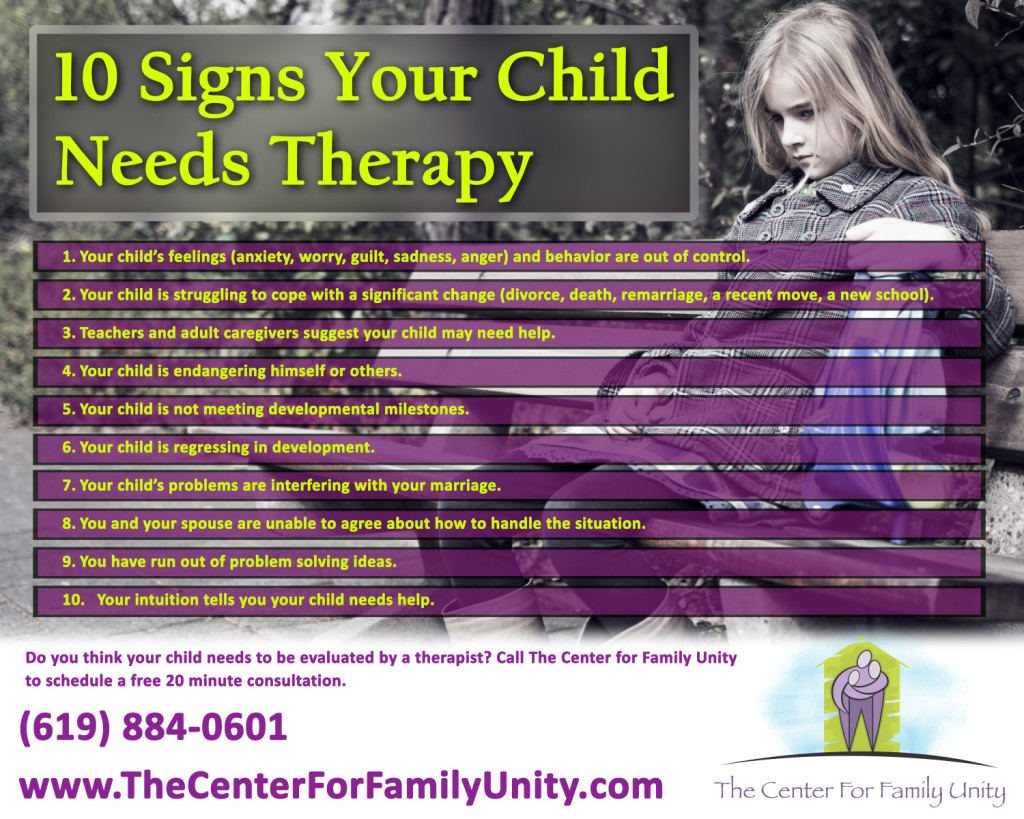 10 Signs Your Child Needs Therapy – The Center for Family Unity
